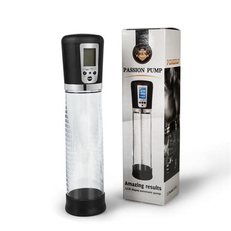 Lcd Display Automatic Penis Pump Big Cock Penis Training Exercise