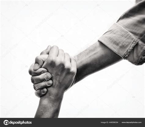 Black And White Photography Helping Hands