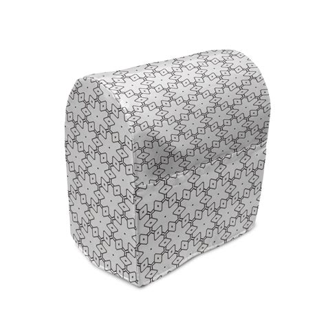 Vintage Stand Mixer Cover Continuous Geometry Inspired Shapes Elements