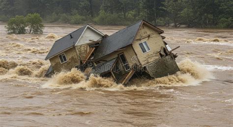 House Under Water Flood