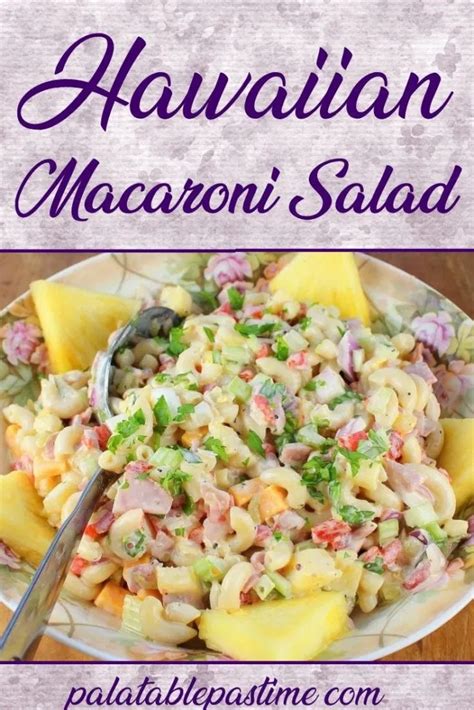 Landl Hawaiian Bbq Macaroni Salad Recipe Banana