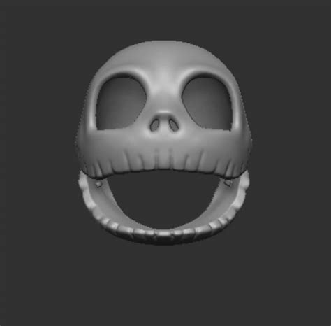 🎭 Moving Jaw Jack Skellington Mask・ Obj File For 3d Printing・cults