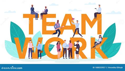 Teamwork Motivation Success Brainstorming Concept People Work In