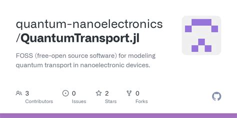 Github Quantum Nanoelectronicsquantumtransportjl Foss Free Open