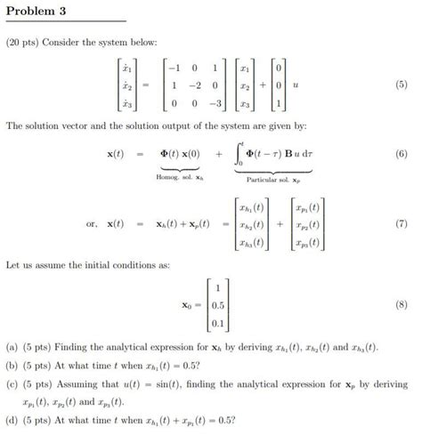 Problem 3 20 Pts Consider The System Below 1 20