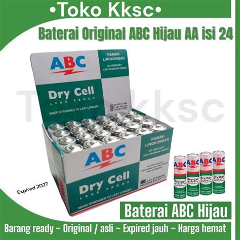 Jual Batre Abc Aa Hijau Isi 24 Pcs Baterai Abc A2 Shopee Indonesia
