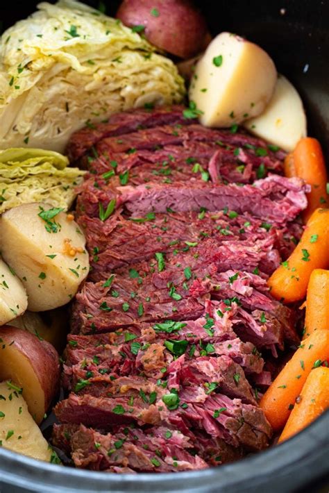Slow Cooker Corned Beef And Cabbage Olivias Cuisine
