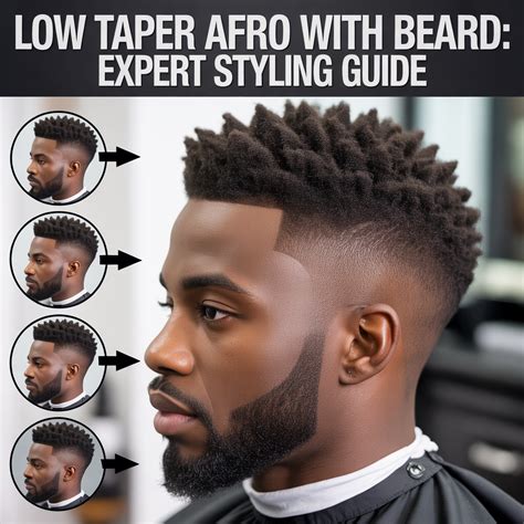 Low Taper Fade Afro With Beard Expert Styling Guide Low Taper Fade