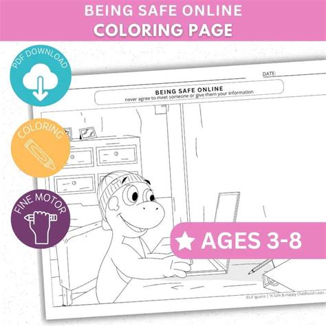 Internet Safety Coloring Pages