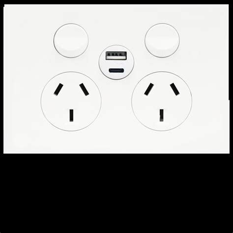 Fin Twin Socket Usb A C Mw • Wbqp2susbac Mw Hager