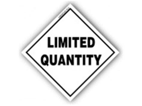Warning Labels Limited Quantities Symbol Uk