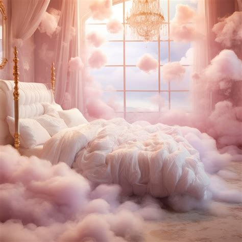 Premium Photo In The Picture Is A Dream Cotton Candy Room The Wall