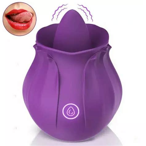 Rose Licking Tongue Vibrator ~ Purple Fantasy World