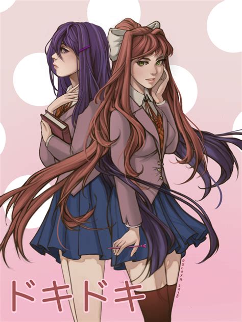 Monika And Yuri Are On The Beach Ddlc My Xxx Hot Girl