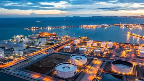 Premium Photo Aerial View Oil Terminal Industrial Facility Storage