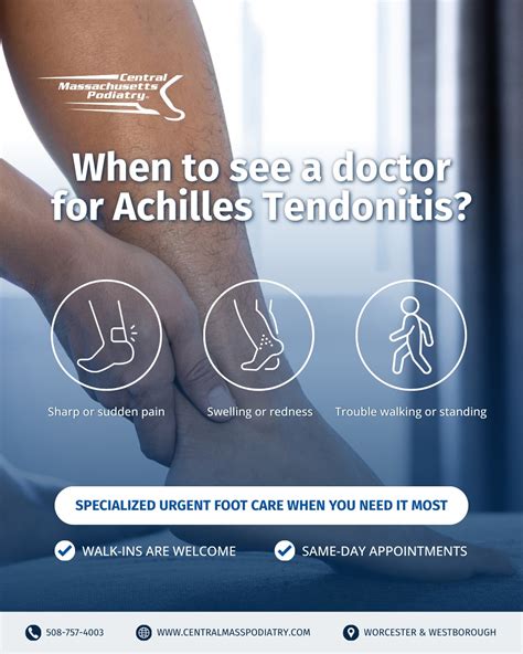 Central 👣 When Should You See A Doctor For Achilles Tendonitis If