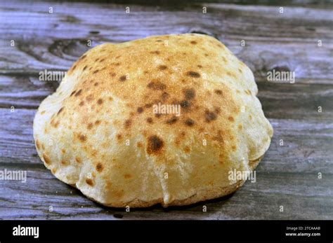 Traditional Egyptian Flat Bread With Wheat Bran And Flour Regular Aish