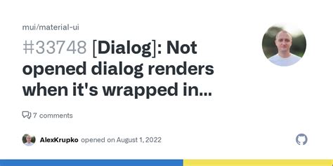 Dialog Not Opened Dialog Renders When Its Wrapped In Suspense Component · Issue 33748 · Mui