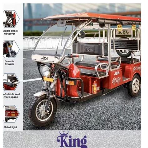 Jsa Red King E Rickshaw At ₹ 120000 Jsa E Rickshaw And Loader In Kanpur