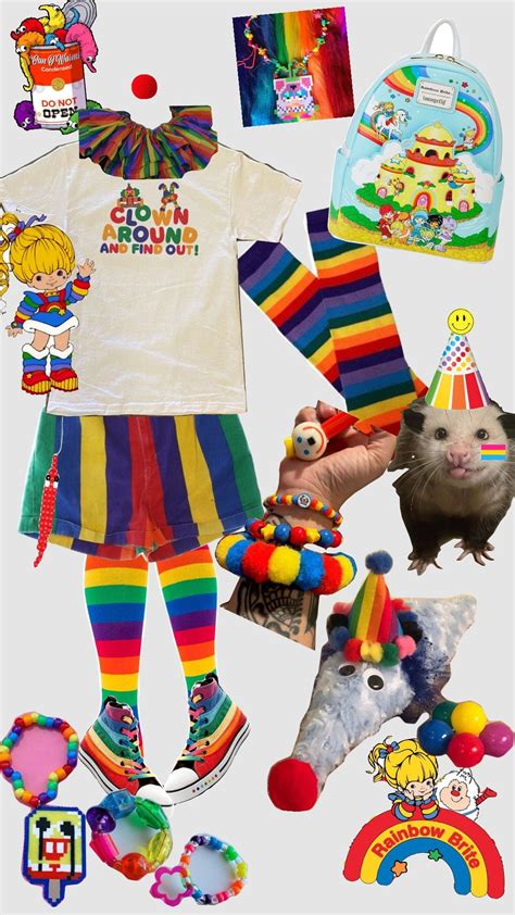 Clown Core Colorful Halloween Costume Ideas Clowncore Outfit Inspo