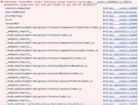 🐛 Bug Warning Forwardref Render Functions Accept Exactly Two