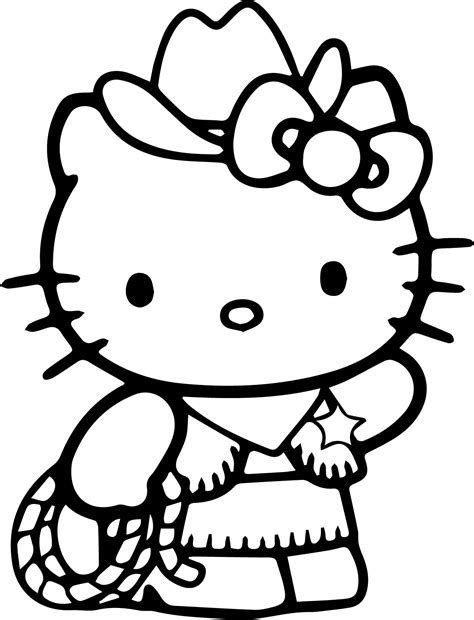 Kitty Gangster Hello Coloring Pages Drawing Spongebob Characters