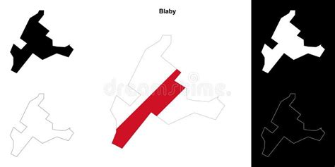 Blaby Outline Map Stock Vector Illustration Of Area 334900759