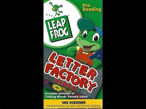 Leapfrog Letter Factory Vhs Opening