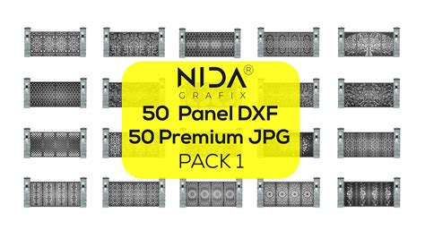 50 Dxf Panels And Premium  Cnc File Geometric Pattern Partitions Creen Gate Metal Panel