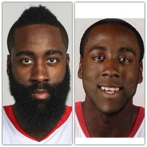 James Harden Without The Beard Photos And Beard Evolution Fashionterest