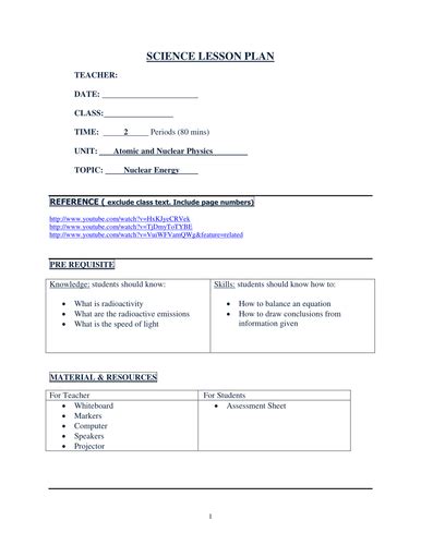 Nuclear Energy Teaching Resources