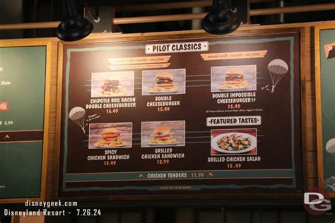 Pictures Prices Up On Most Food Items At The Disneyland Resort A