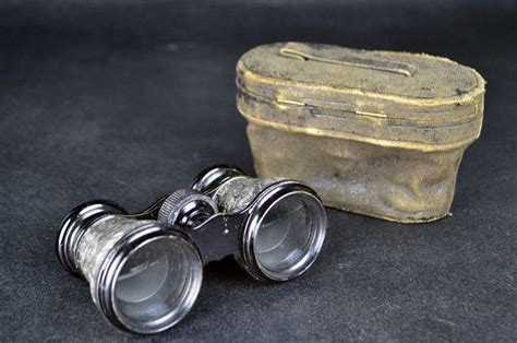Victorian Sterling Silver Opera Glasses With Foliate Decoration