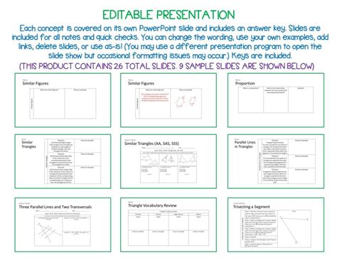 Similar Polygons Guided Notes Presentation And Inb Activities