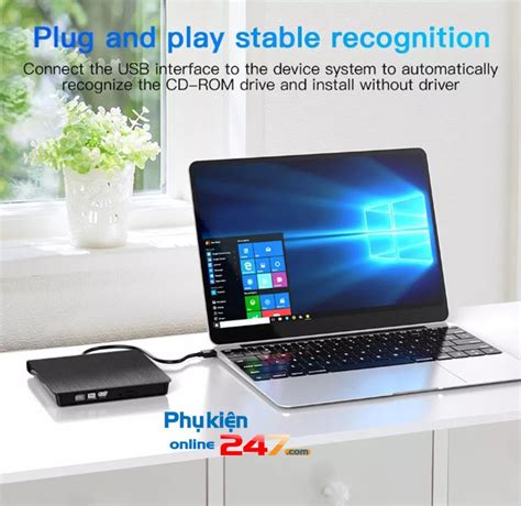 Ổ đọc Ghi đĩa Cd Dvd Rời Gắn Ngoài Qua Cổng Usb 30 Cho Laptop Pc Máy