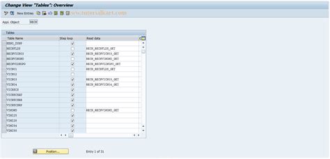 Foig Sap Tcode Recn Bdt Tables