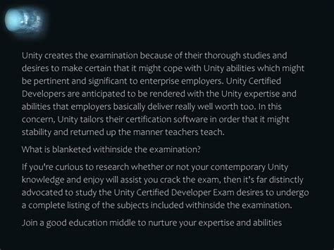 Ppt 5how To Become A Unity Certified Professional Game Developer