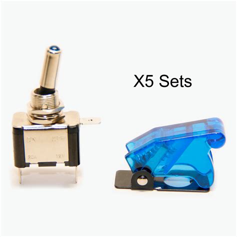 Pactrade Marine Blue Dot Led Toggle Switch Blue Safety Switch Flip Ca