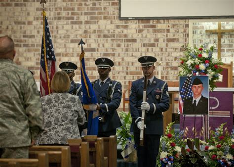 Memorial Service Held In Honor Of Fallen Airman Moody Air Force Base