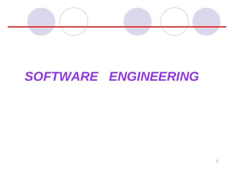 Ppt 1 Software Engineering Chapter 1 Introduction To Software Engineering What Is Software