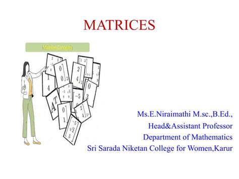 Matriceseigen Valueseigen Vector Pptx Physics Science