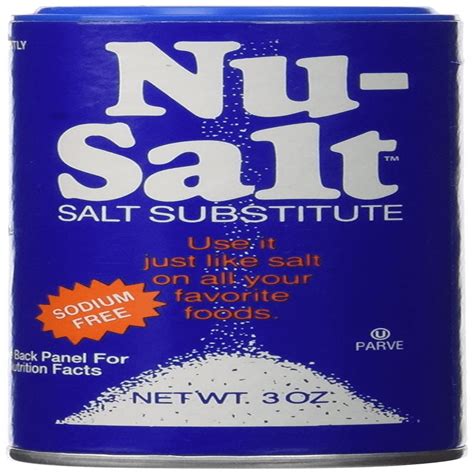 Nu Salt Salt Substitute 100 Natural And Convenient Shaker Sodium Free
