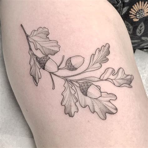 Pin By Meg On Witch Sleeve Oak Leaf Tattoos Leaf Tattoos Autumn Tattoo
