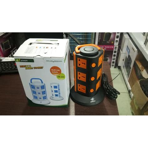 Vertical Smart Socket Vertical Socket 3 Stacks 11 Ports2 Usb Shopee Philippines