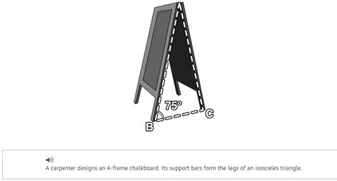 Solved If The Measure Of Base Angle Abc Is 75° What Is M∠bac A 15