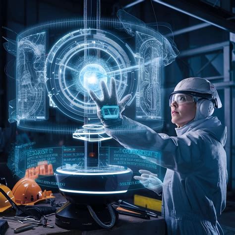 Engineering With Augmented Reality Premium Ai Generated Image