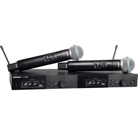 Shure Slxd24db58 G58 Dual Digital Wireless System W 2 Slxd2beta58 H