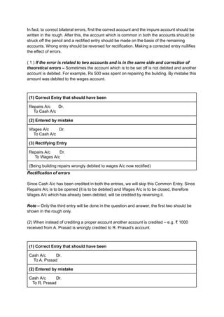 Meaning Of Rectification Of Errors PDF