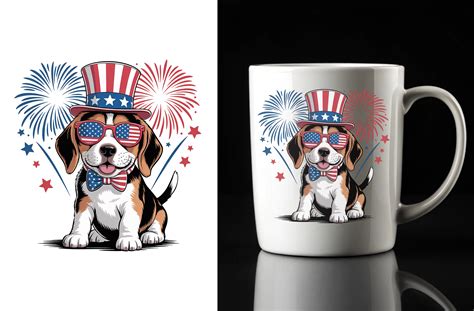 4th Of July Dog Usa Patriotic Beagle Png Graphic By Unique Design Team
