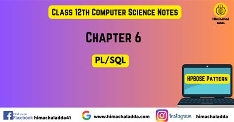 Ch 6 Plsql Himachal Adda